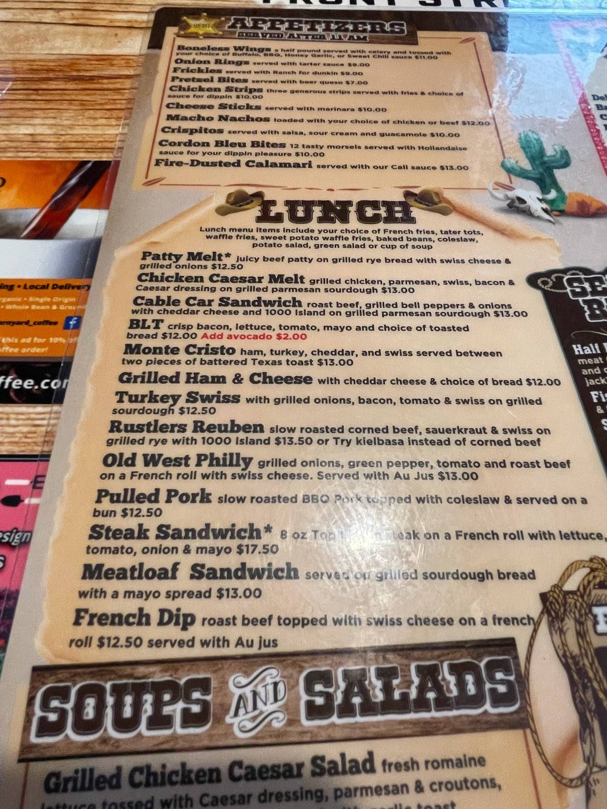 Menu at Rusty Wagon Old Tyme Food pub & bar, Lynden, Hannegan Rd