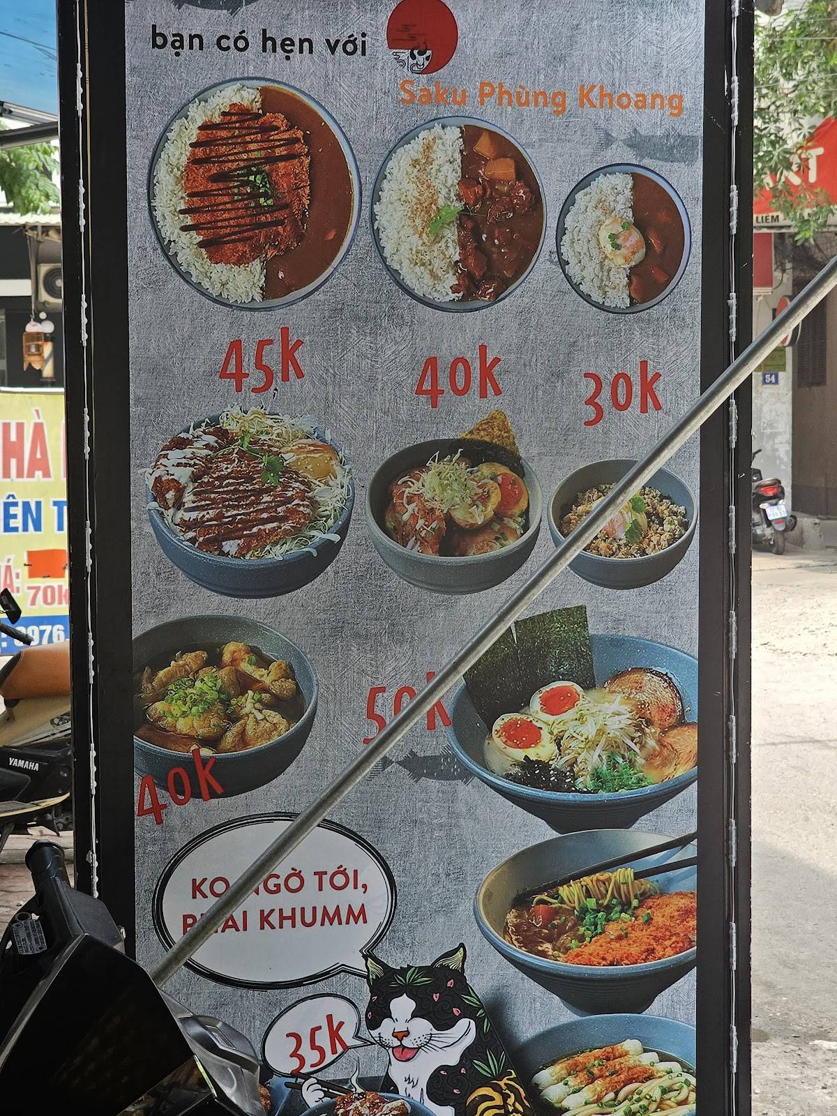 Menu at SAKU - Cơm Trà Nhật Bản - Phùng Khoang restaurant, Hanoi