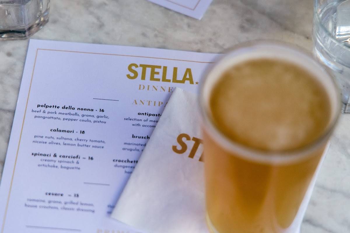 Menu at STELLA. restaurant, Seattle