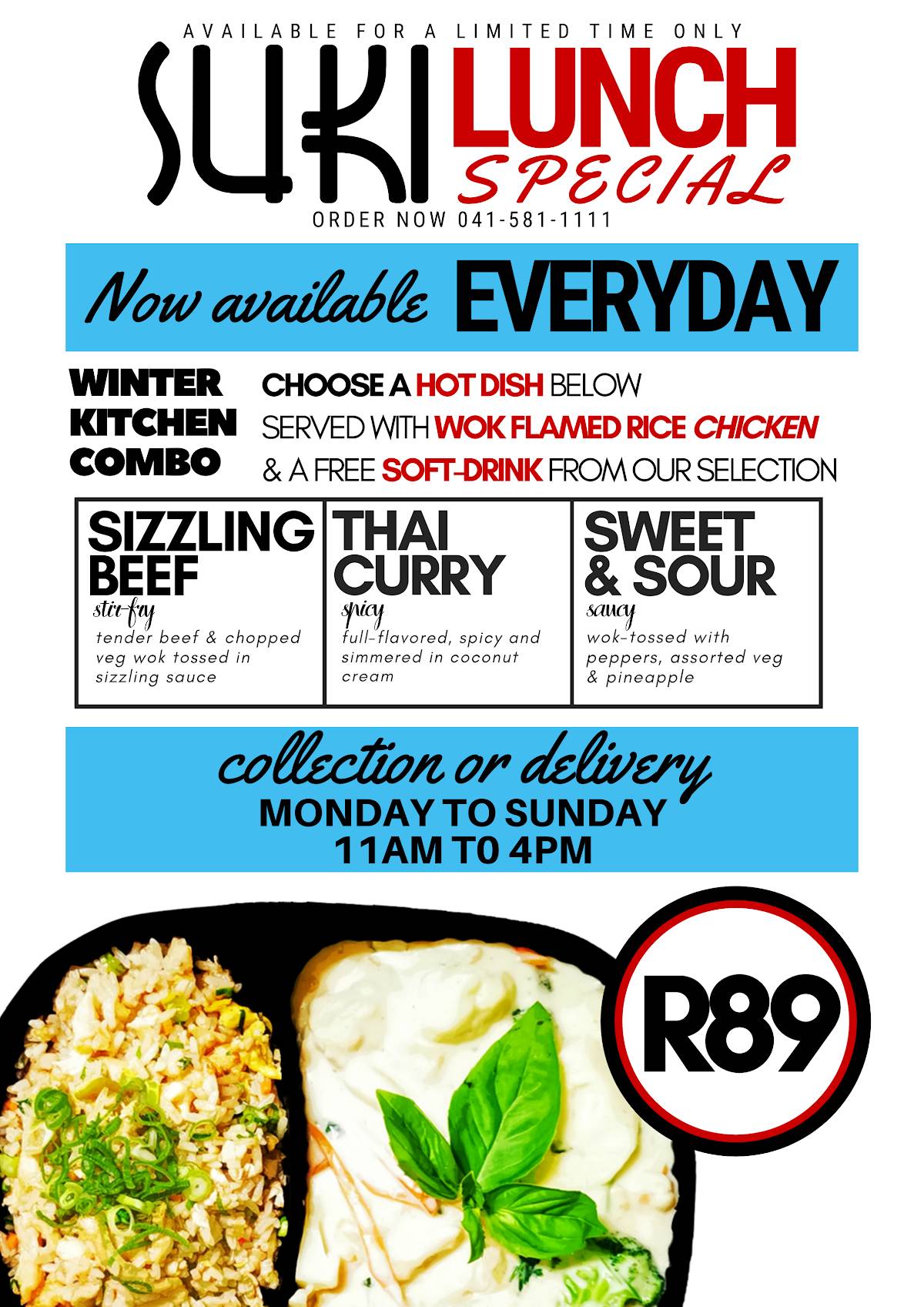 Menu at SUKI Sushi & Asian Cuisine restaurant, Port Elizabeth