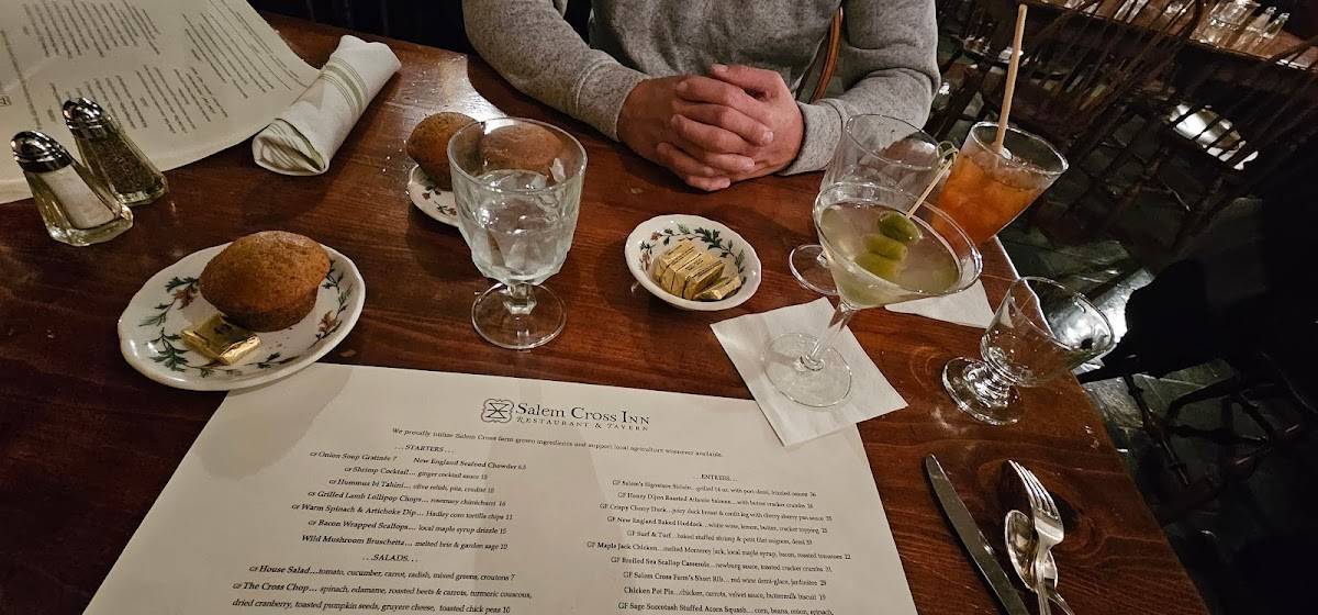 Menu at Salem Cross Inn restaurant, West Brookfield