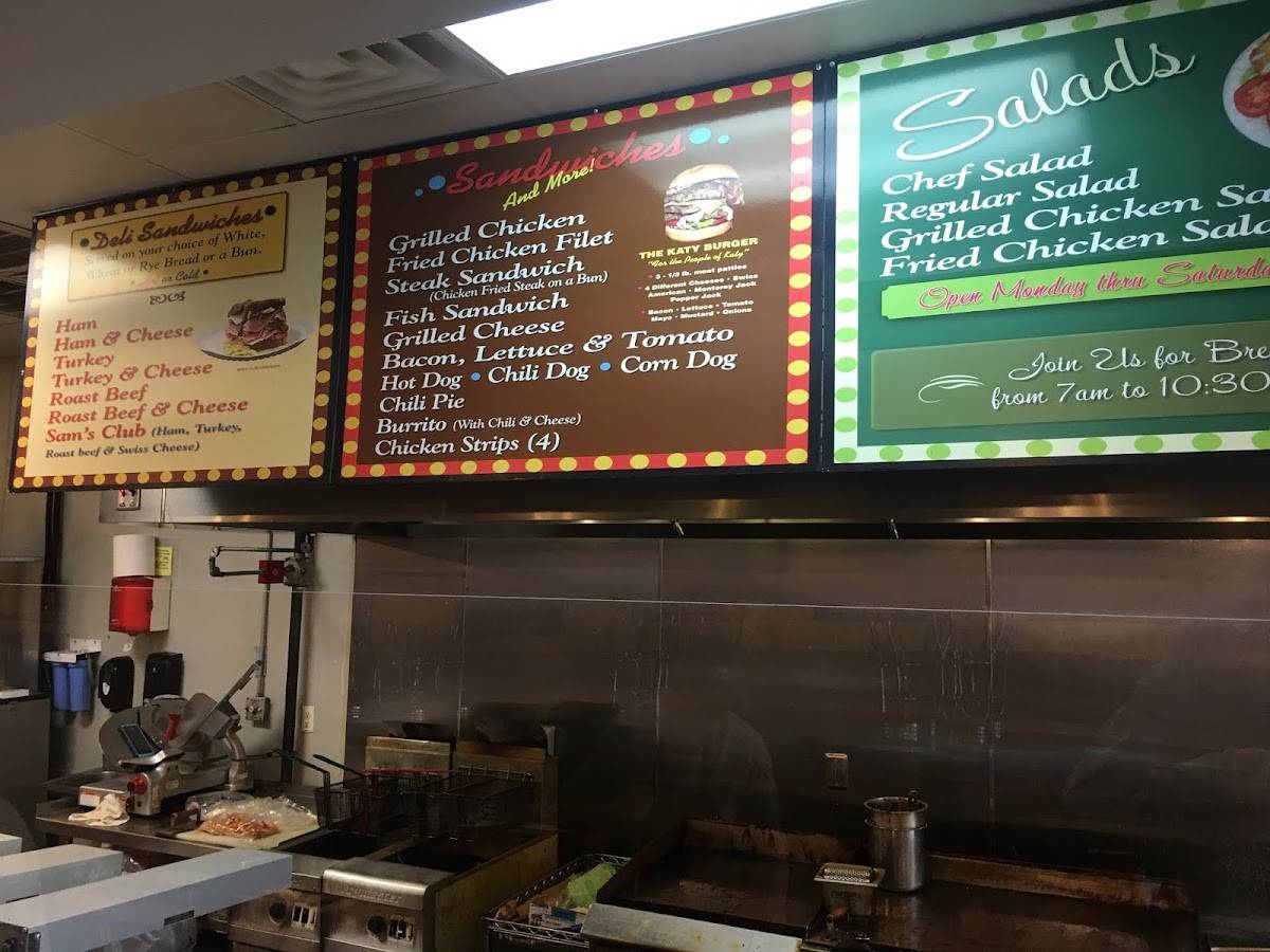 Menu at Sam's Deli Diner restaurant, Houston, B Katy Fwy
