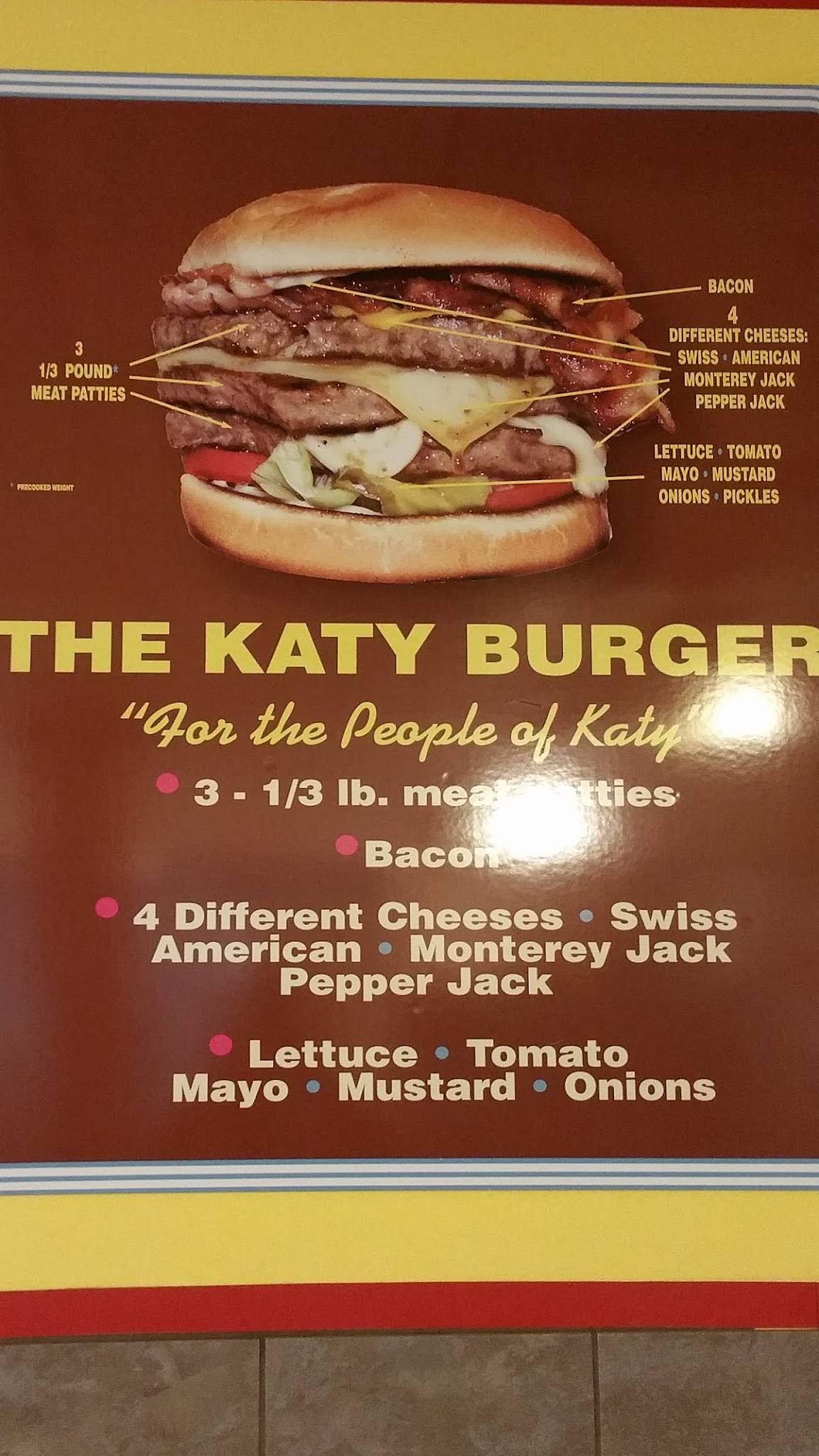 Menu at Sam's Deli Diner restaurant, Houston, B Katy Fwy
