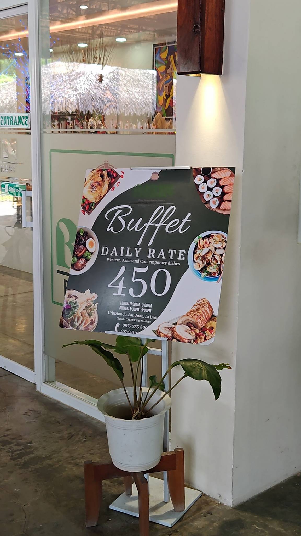 Menu at BISIN Buffet Restaurant, San Juan