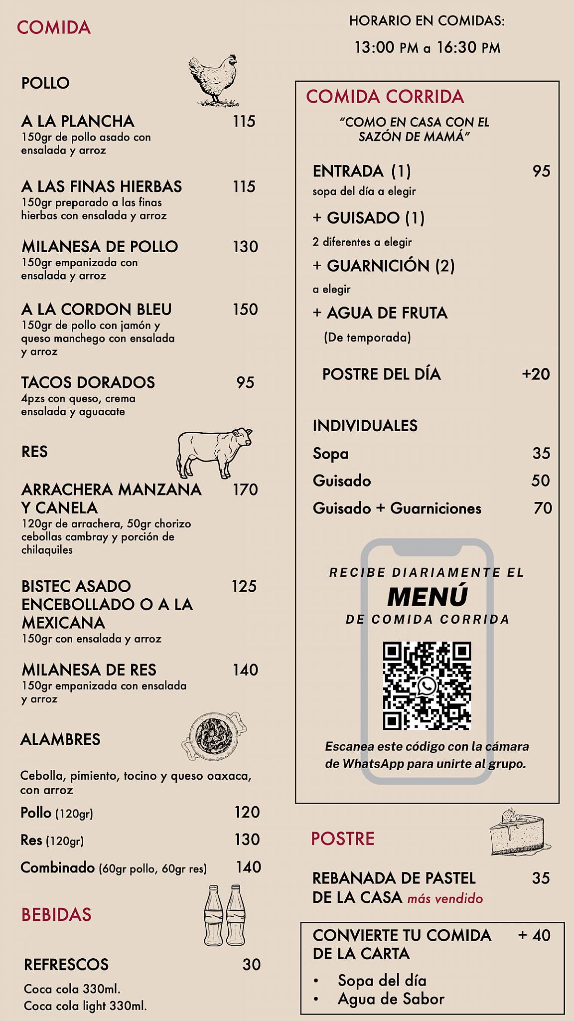 Menu at MANZANA Y CANELA QUERETARO restaurant, Santiago de Querétaro