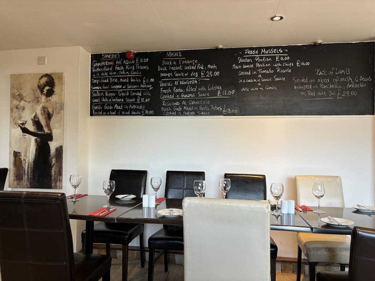 Menu at Sapori Selby restaurant, Selby