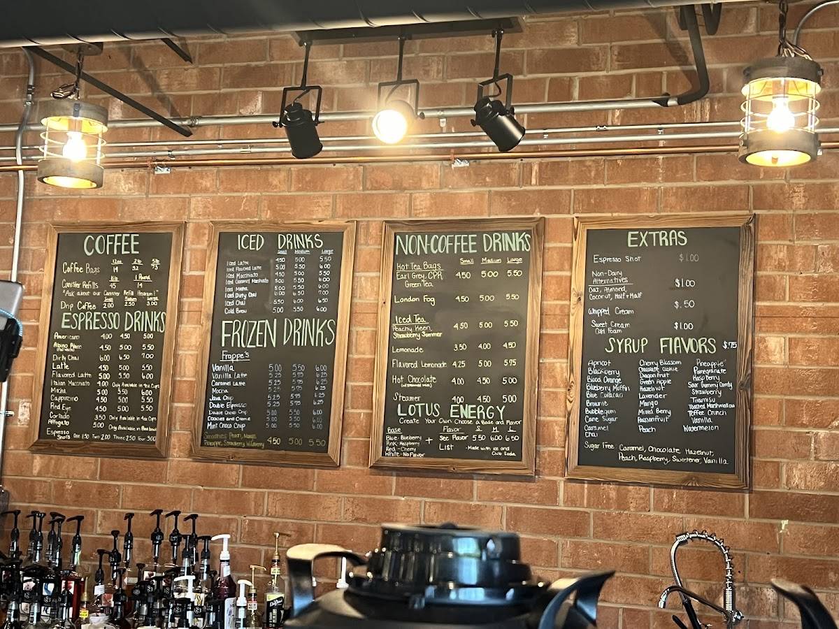 Menu at Savage Roasters Coffee, Kernersville
