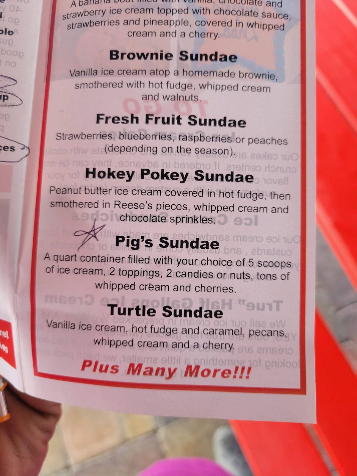 Menu at Seneca Farms restaurant, Penn Yan, NY-54A