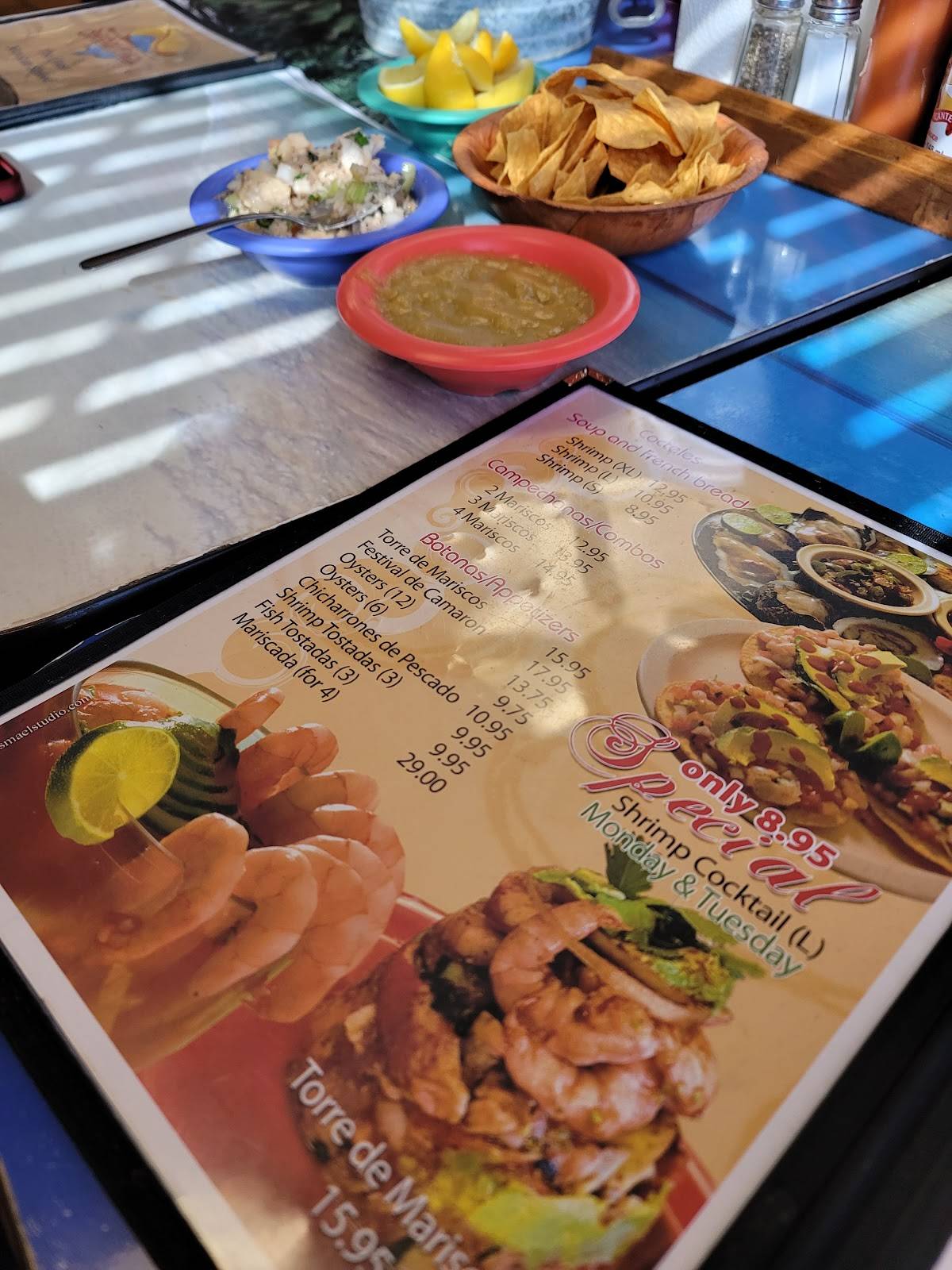 Menu at Señor Fish restaurant, El Paso, Viscount Blvd # 1A