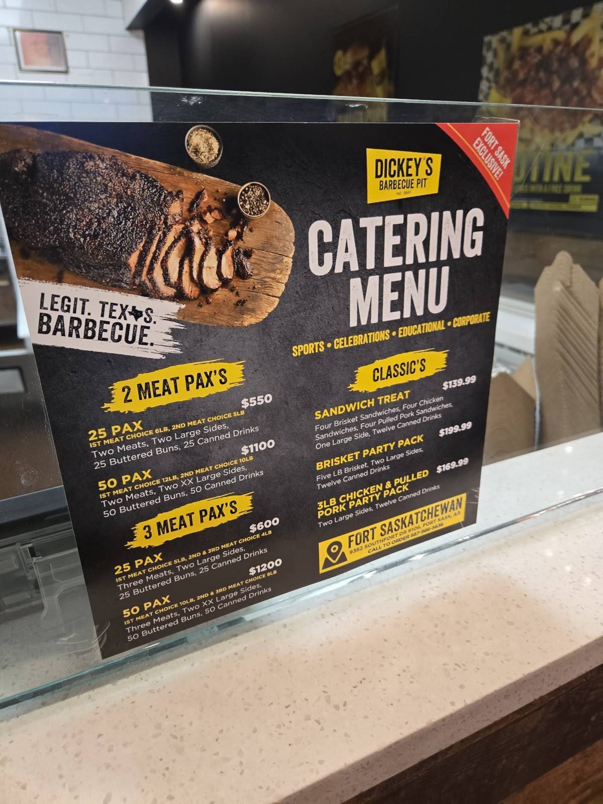 Menu au Serengeti BBQ, Edmonton