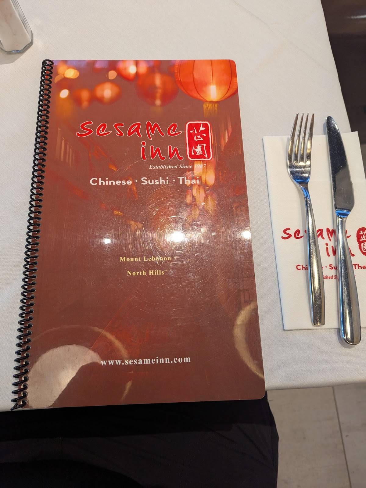 Menu at Sesame Inn restaurant, Pittsburgh, 711 Browns Ln Suite 1