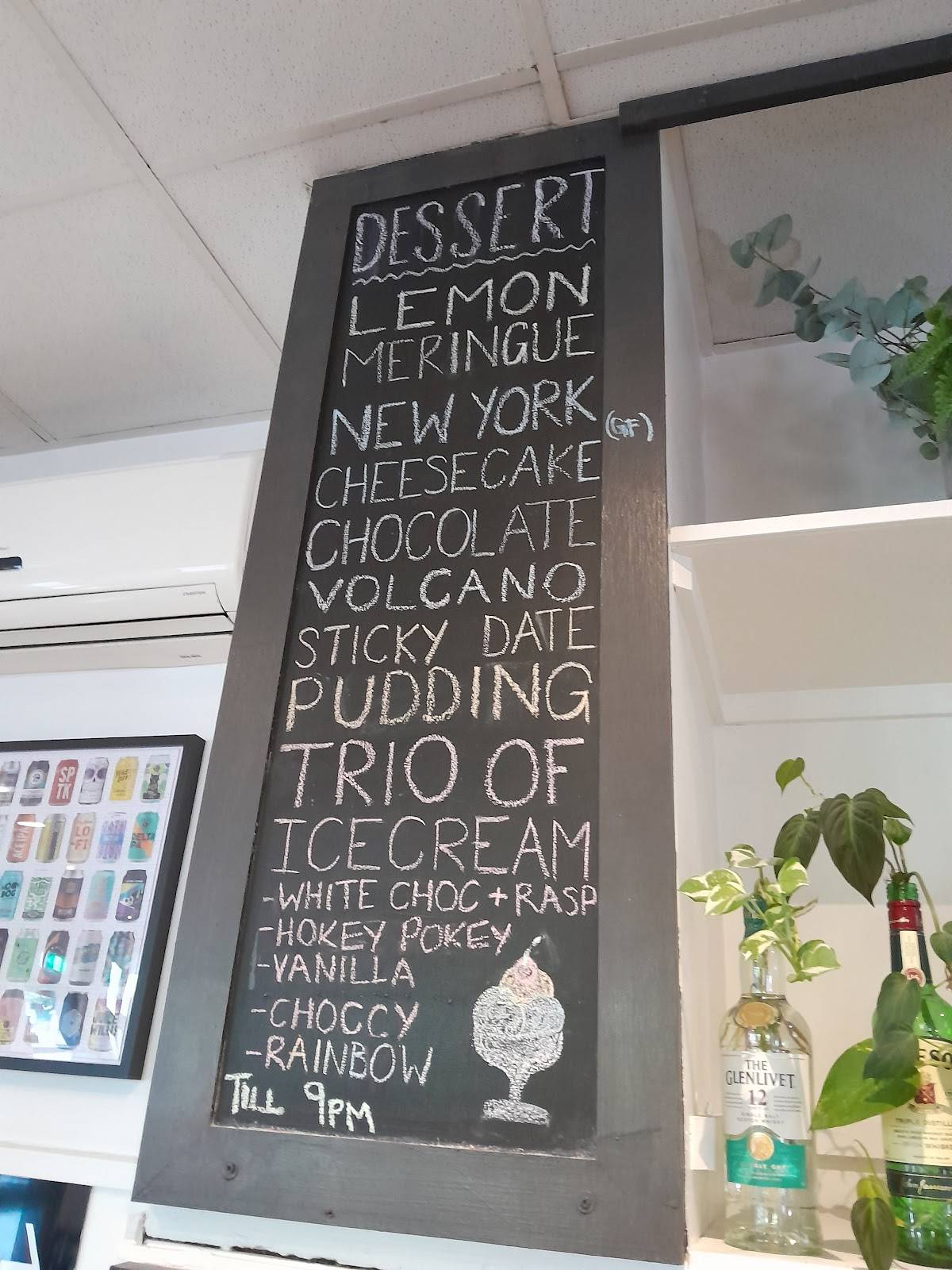 Menu at Sir Charles Darling Hotel restaurant, Geelong