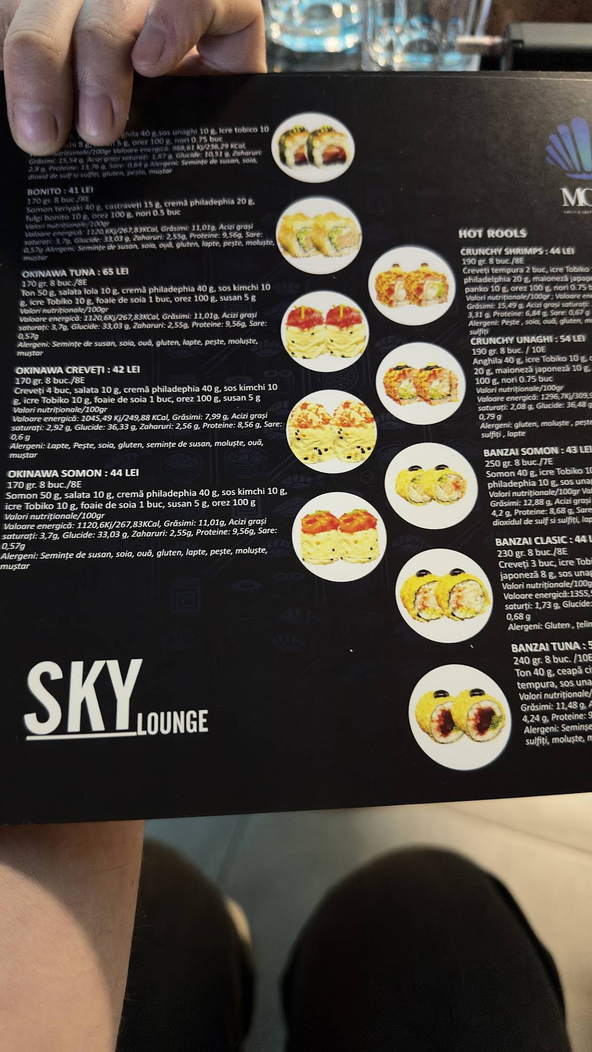 Menu at Sky MORE Sushi, Pitești