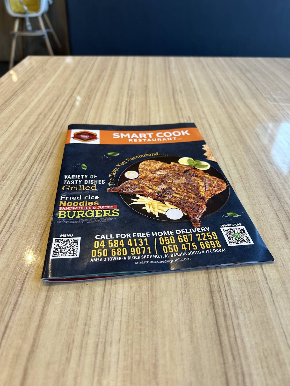 Menu at Smart Cook Restaurant Jvc, Dubai
