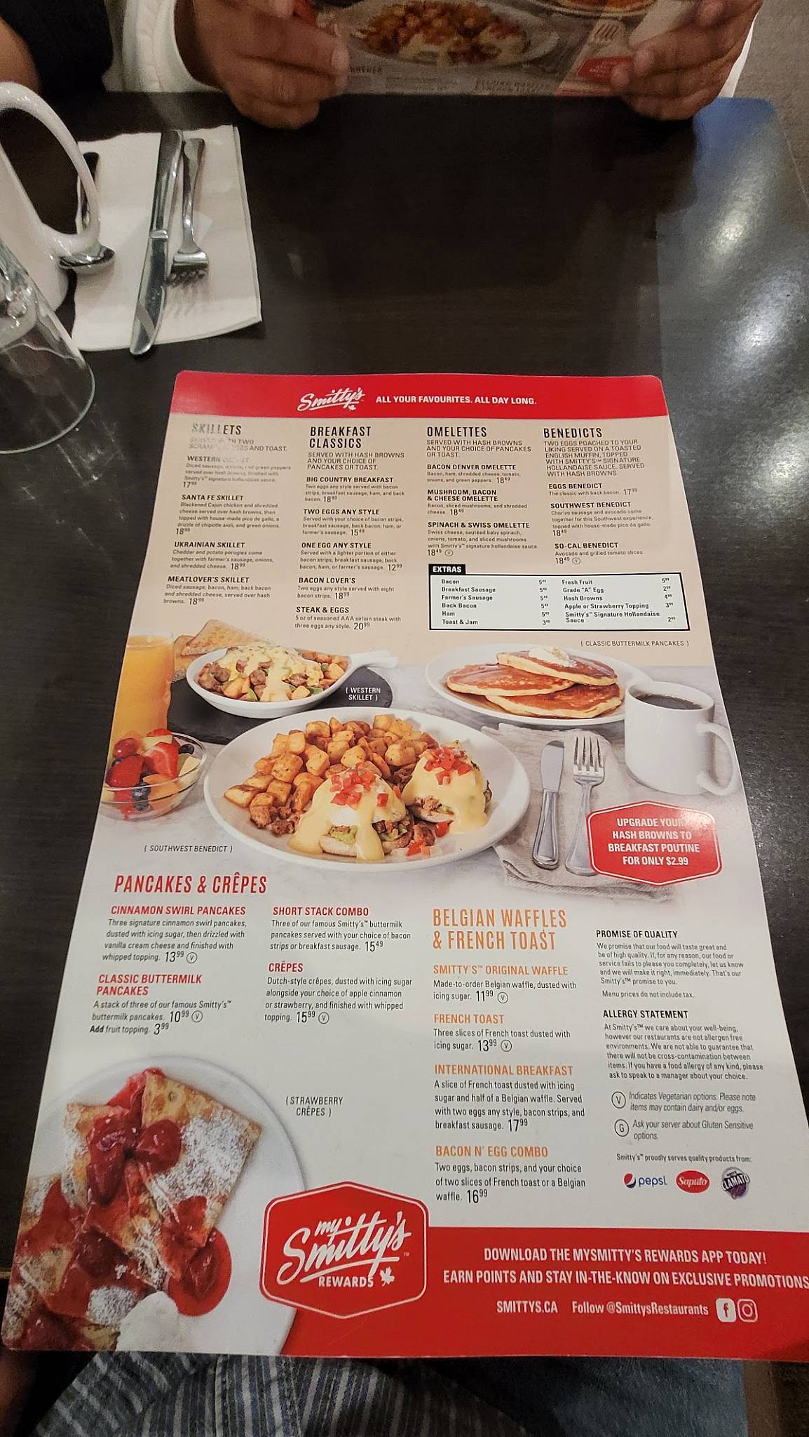 Menu at Smitty's Restaurant & Lounge - Saskatoon Market Mall, Saskatoon ...