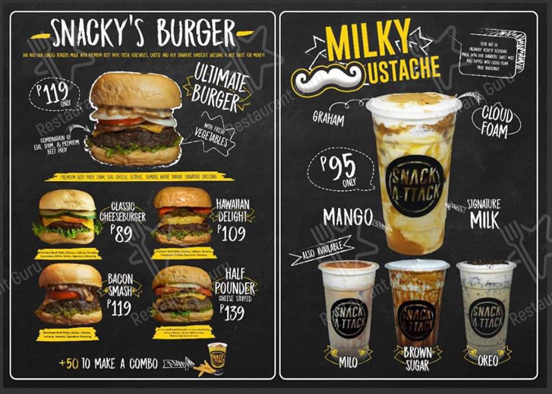 Menu at Snack Attack, Taguig, Third Floor