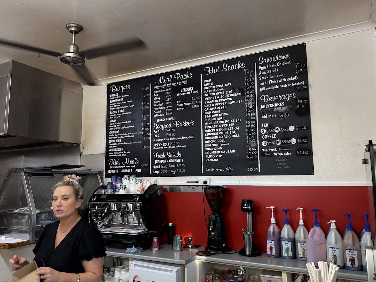 Menu at Snack Shack fast food, Tin Can Bay