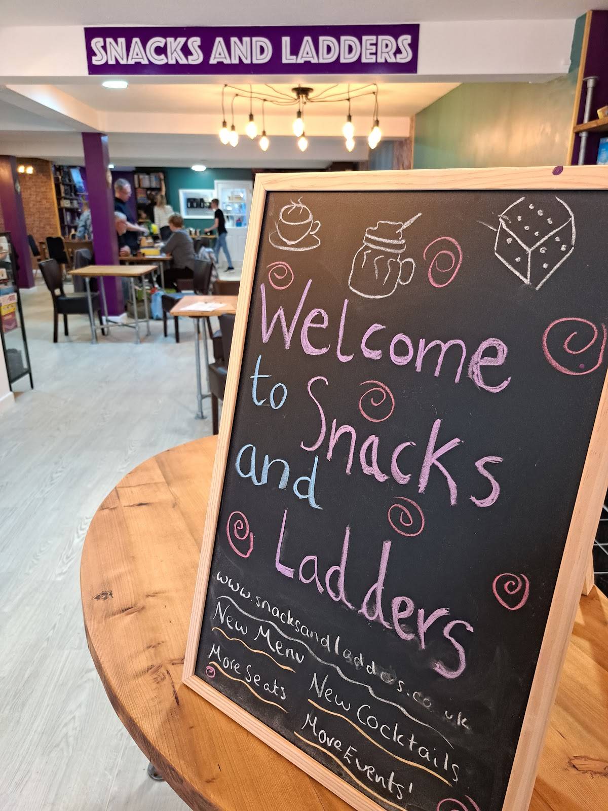Menu at Snacks and Ladders Board Game Café & Eatery cafe, Newport