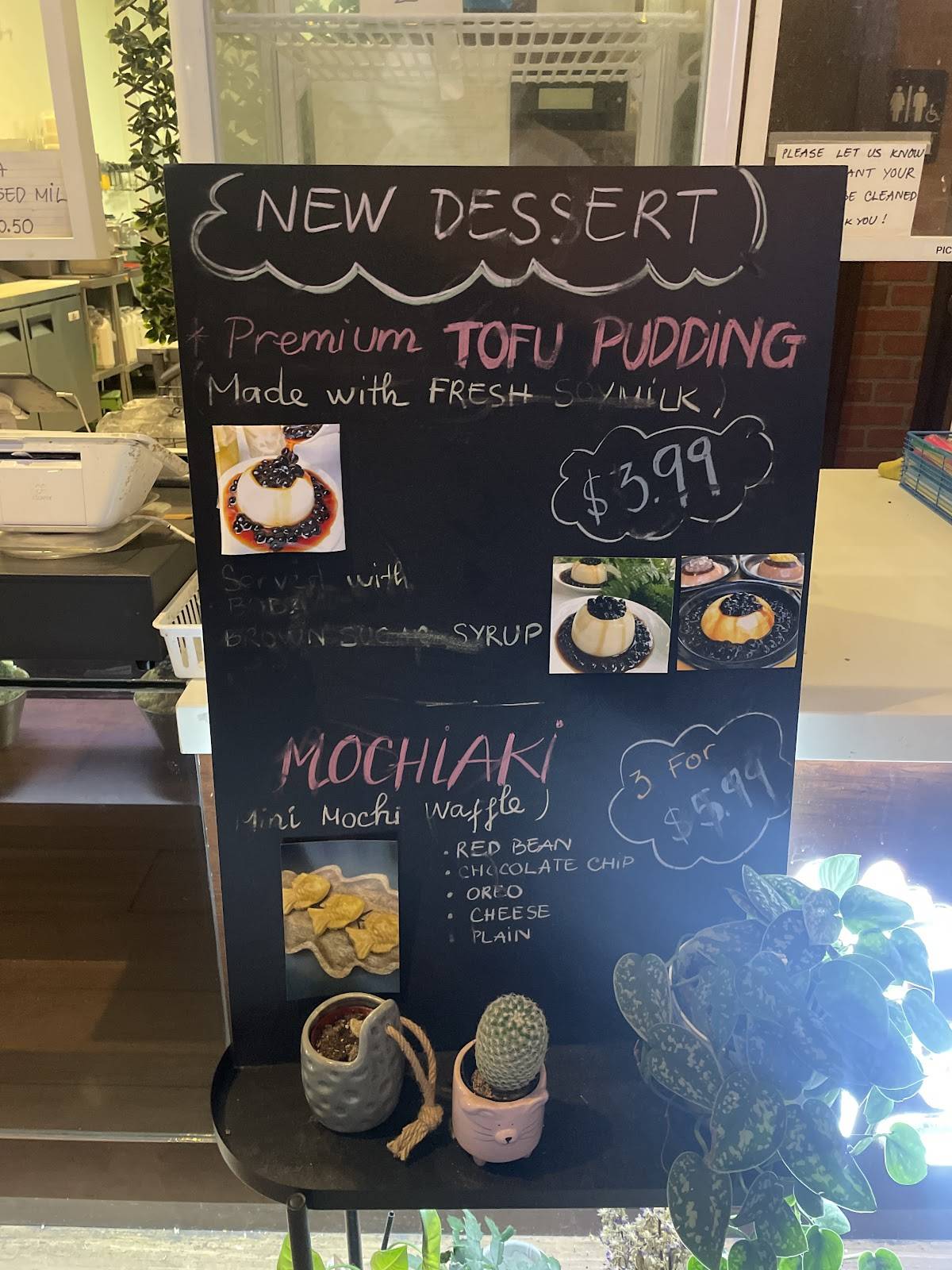 Menu at Snowy Village Korean Dessert Cafe, Chino Hills
