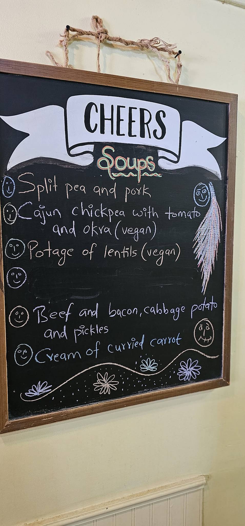 Menu at Soupcon restaurant, Peterborough