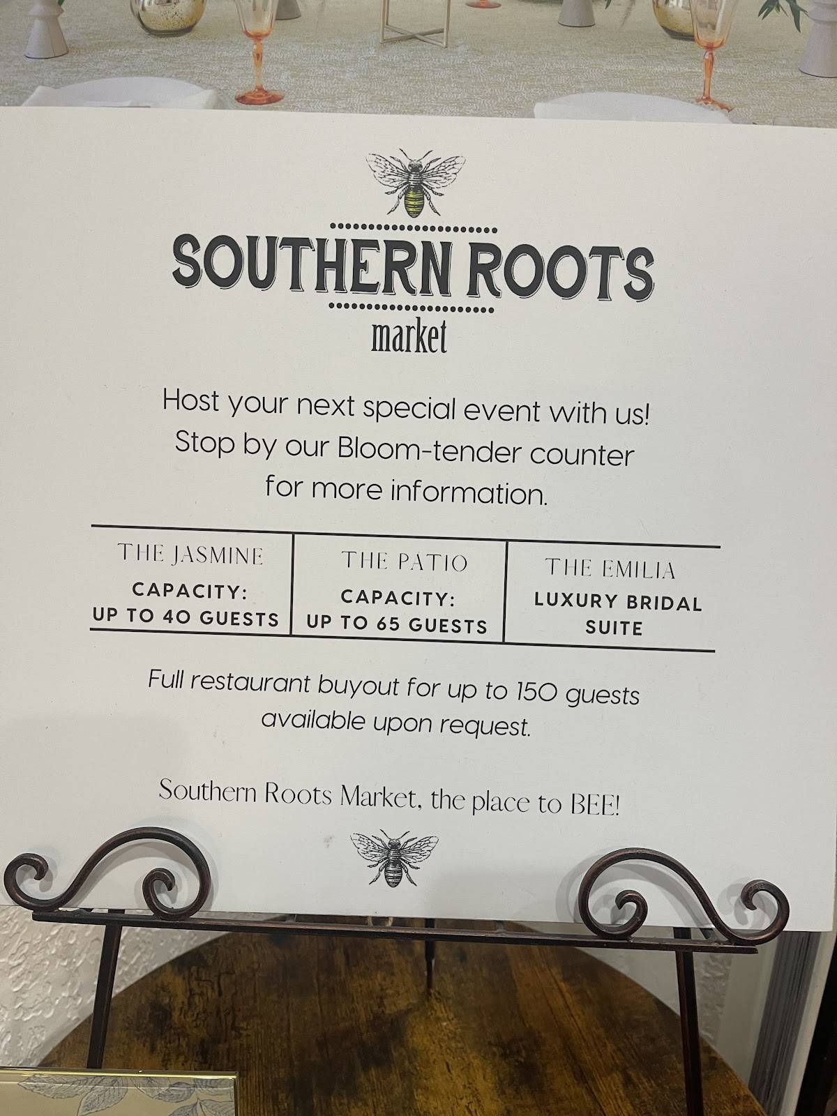 Menu at Southern Roots Market restaurant, Mission