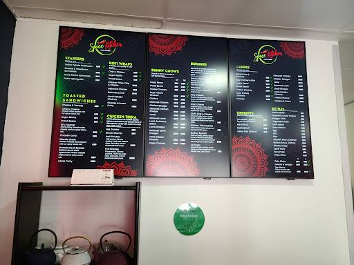 Menu at Spice Kitchen restaurant, Sandton