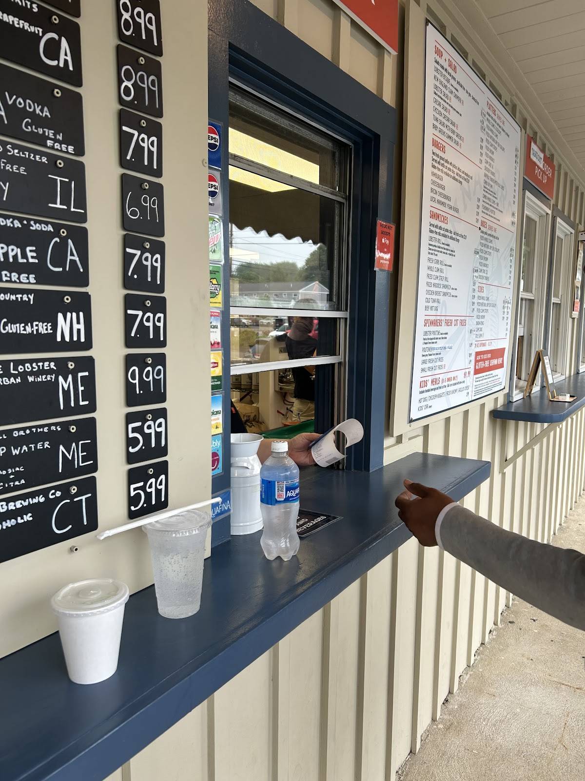 Menu at Spinnakers Restaurant, Wells