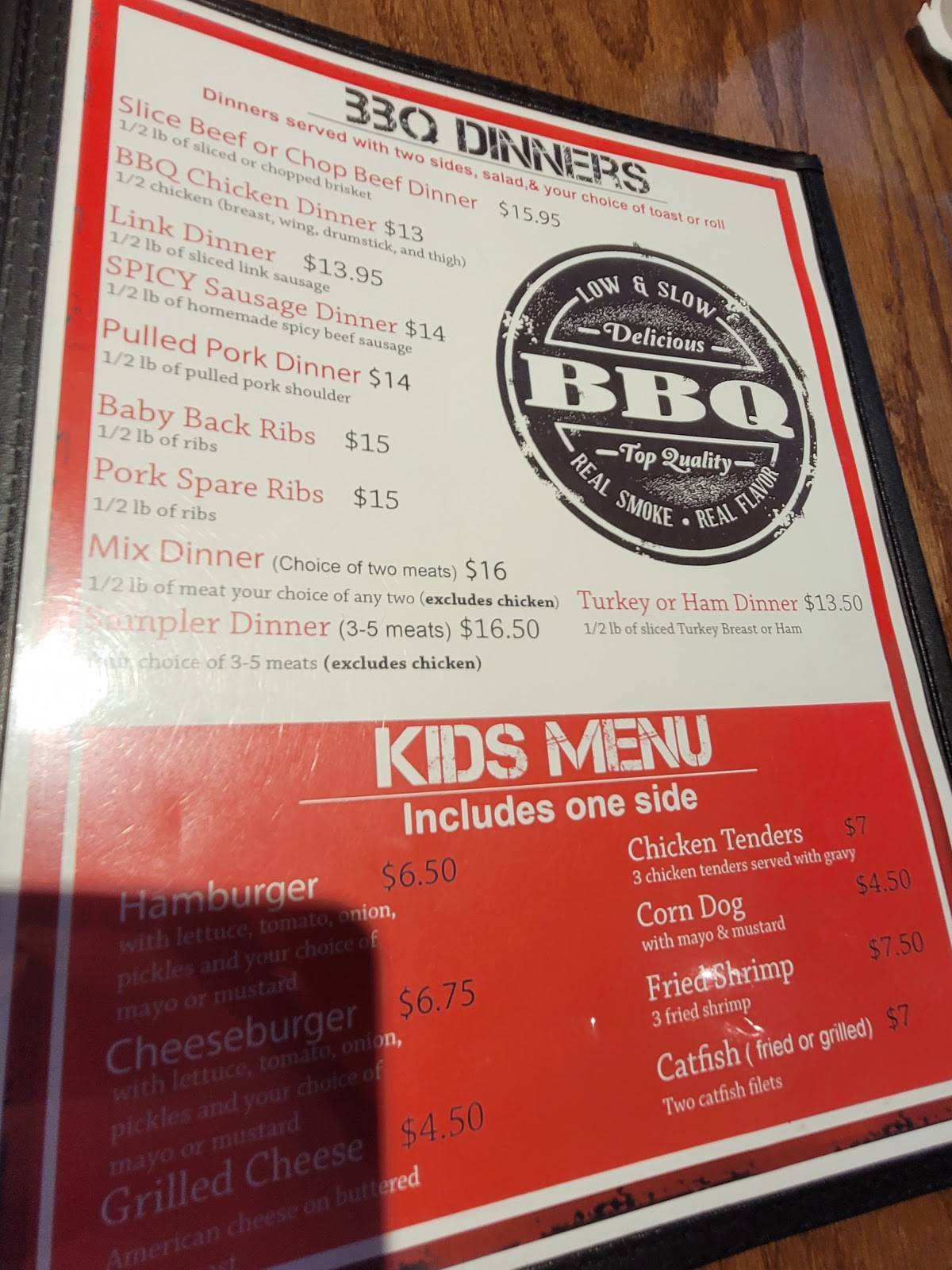Menu at Splendora Cafe & BBQ, New Caney, Speed St