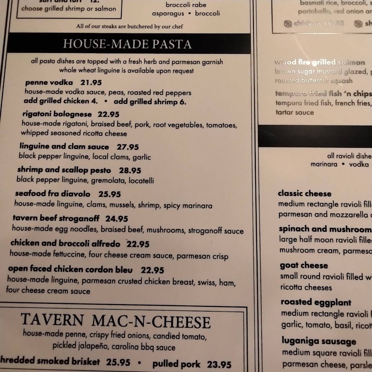 Menu at Stage House Tavern pub & bar, Scotch Plains