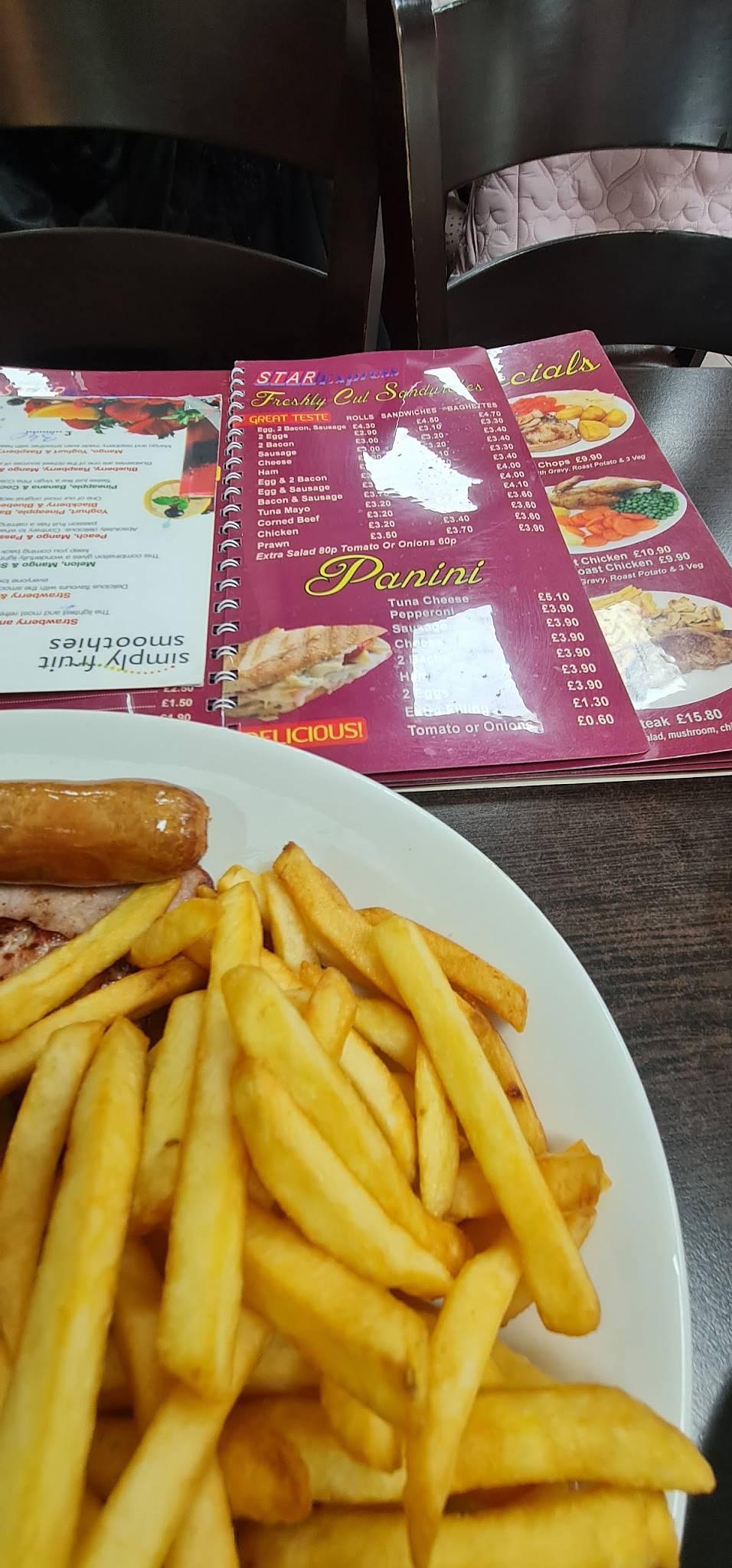 Menu at Star Express fast food, Carshalton, 326 Wrythe Ln