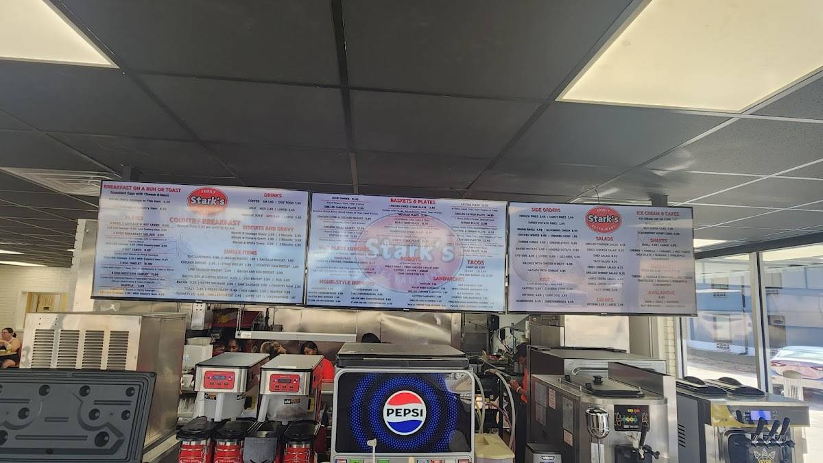 Menu at Stark's Family Restaurant, Hazlehurst