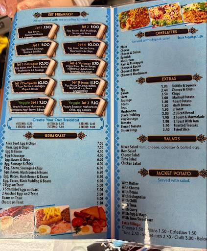 Menu at Station Cafe, Havant