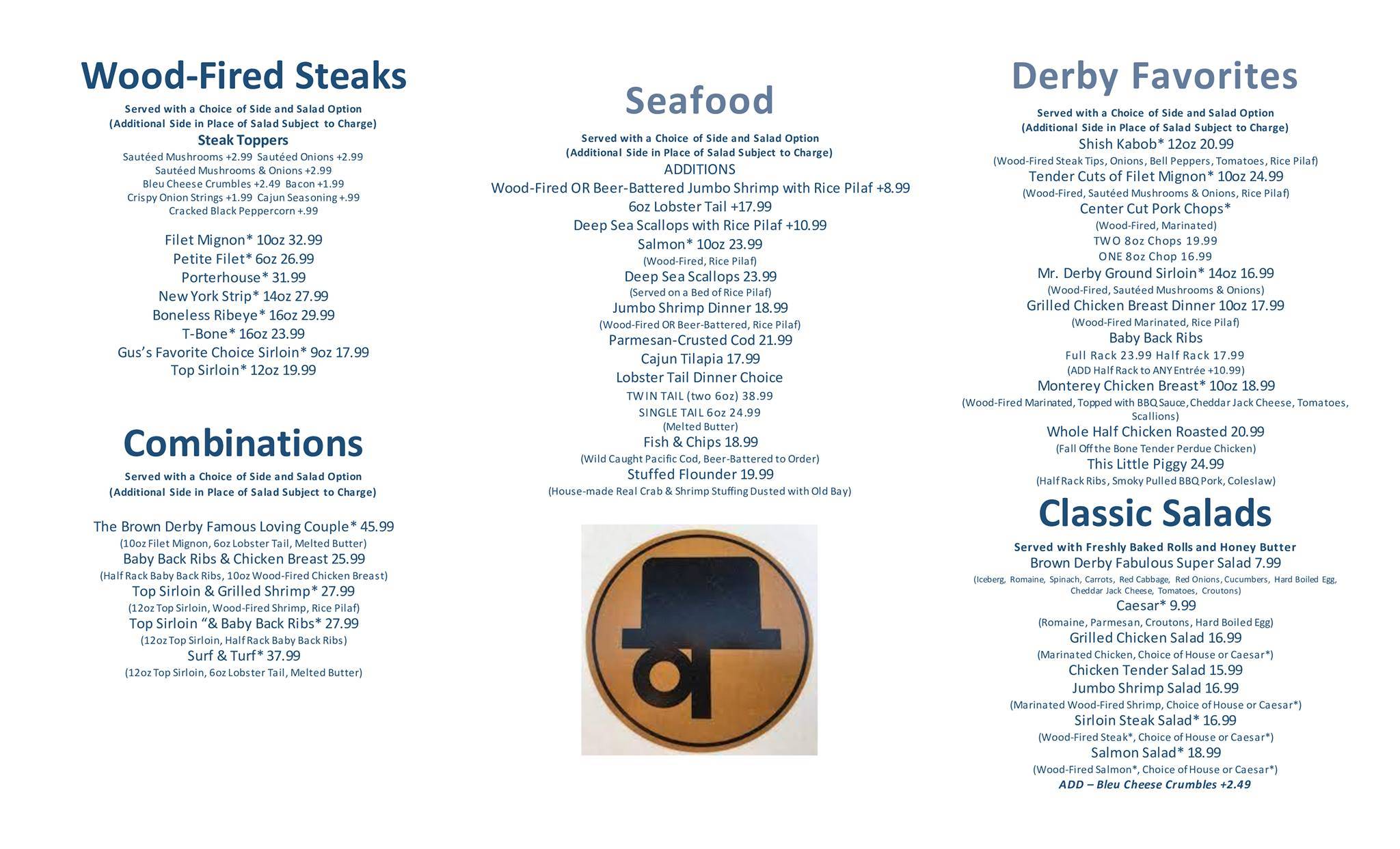 Menu at Brown Derby pub & bar, Middleburg Heights, Bagley Rd