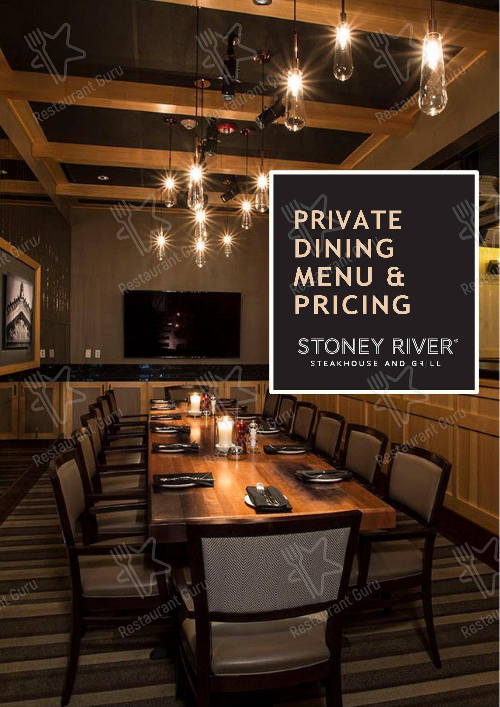 Menu at Stoney River Steakhouse and Grill, Germantown