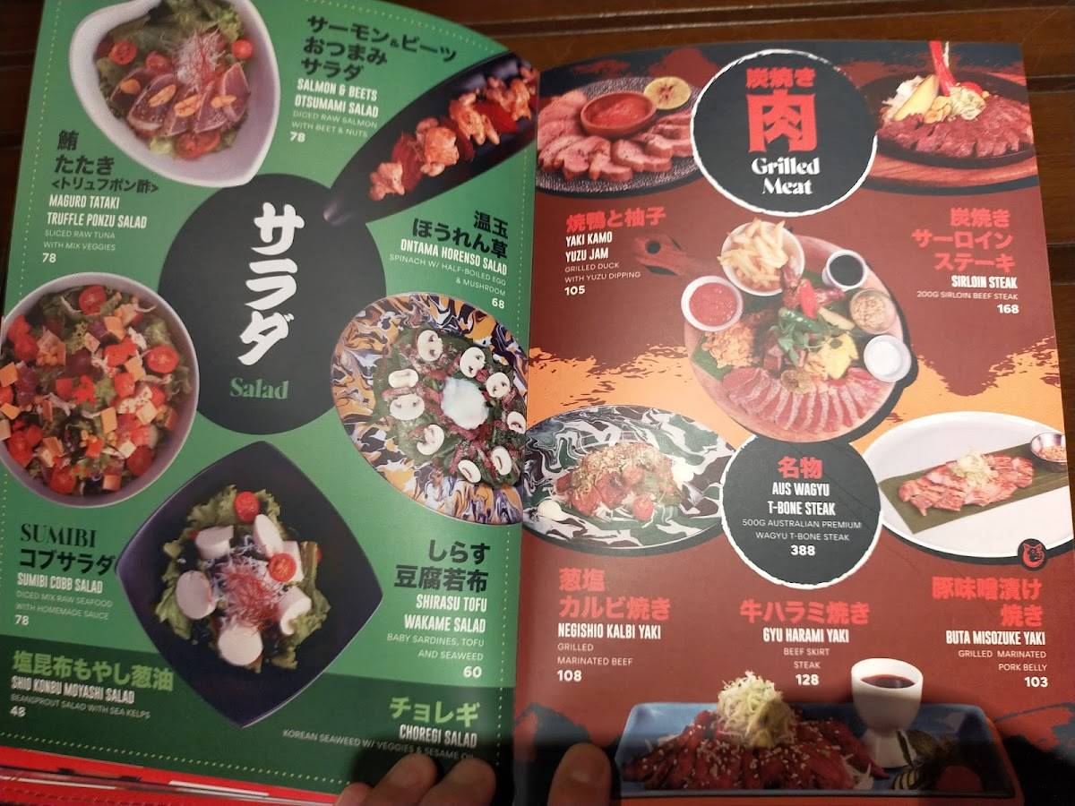 Menu at SUMIBI Cikarang restaurant, Bekasi Regency