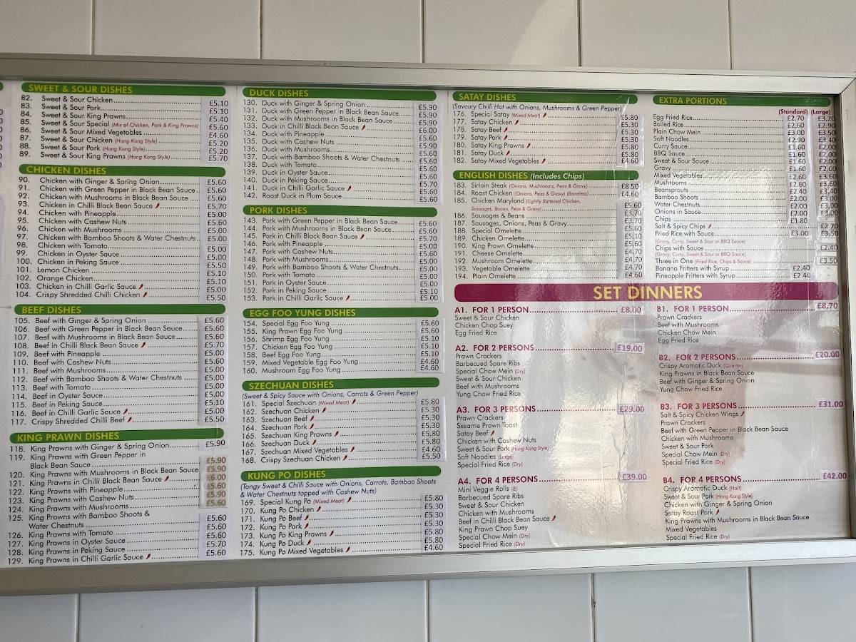 Menu at Summies House restaurant, Coventry