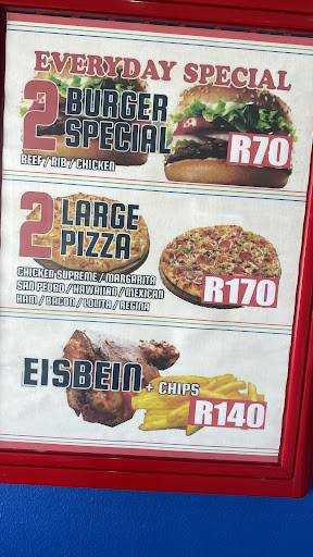 Menu at Supa Marios Pizzaria & Takeaways restaurant, Bloemfontein ...
