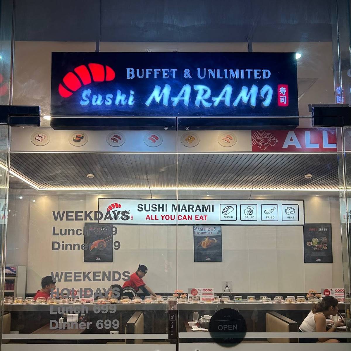 Menu at Sushi Marami Buffet Unlimited Eat All You can restaurant, Makati