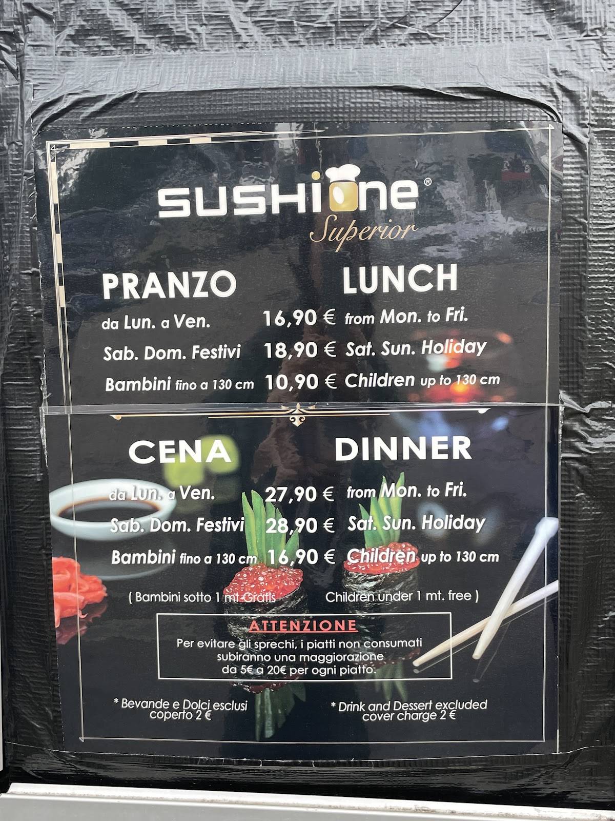 Speisekarte von Sushi One Superior Desenzano restaurant, Desenzano del ...