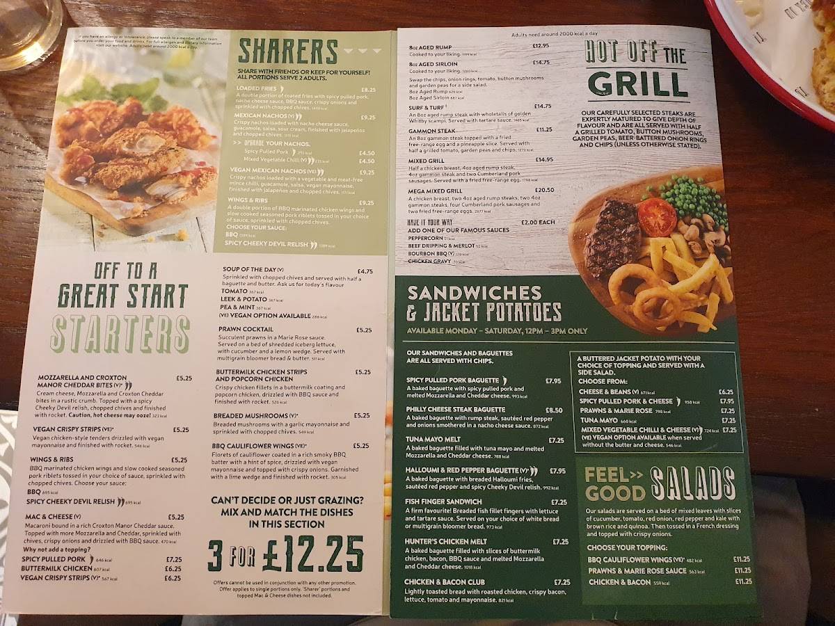 Menu at Farmer John's pub & bar, Sutton Coldfield