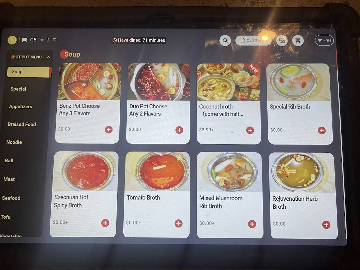 Menu at T-Pot & BBQ, College Park