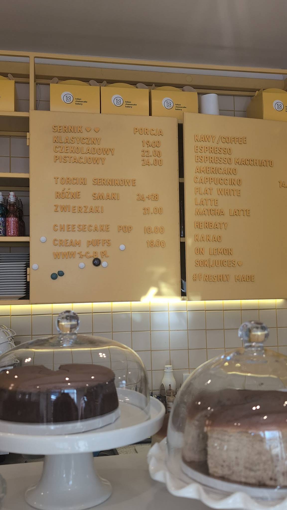 Menu at TCB Tokyo Cheesecake Bakery STARE MIASTO, Poznań