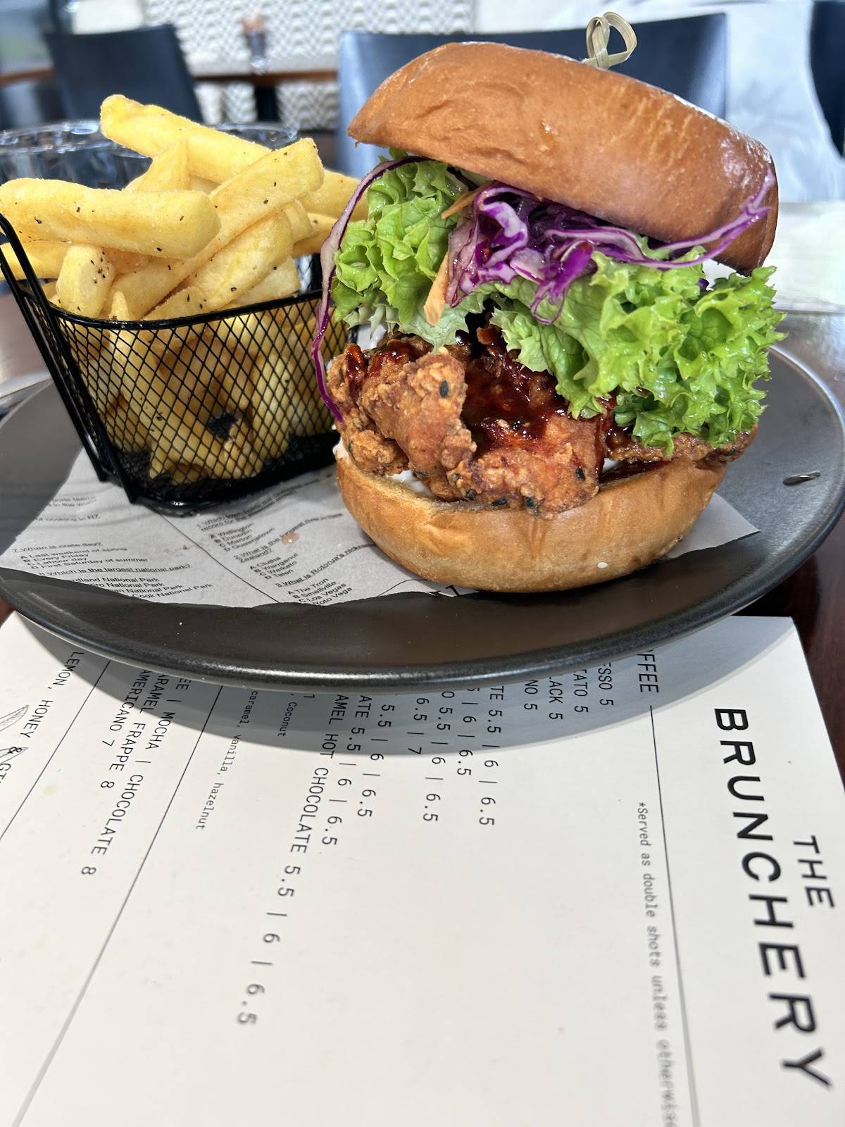 Menu at THE BRUNCHERY cafe, Auckland