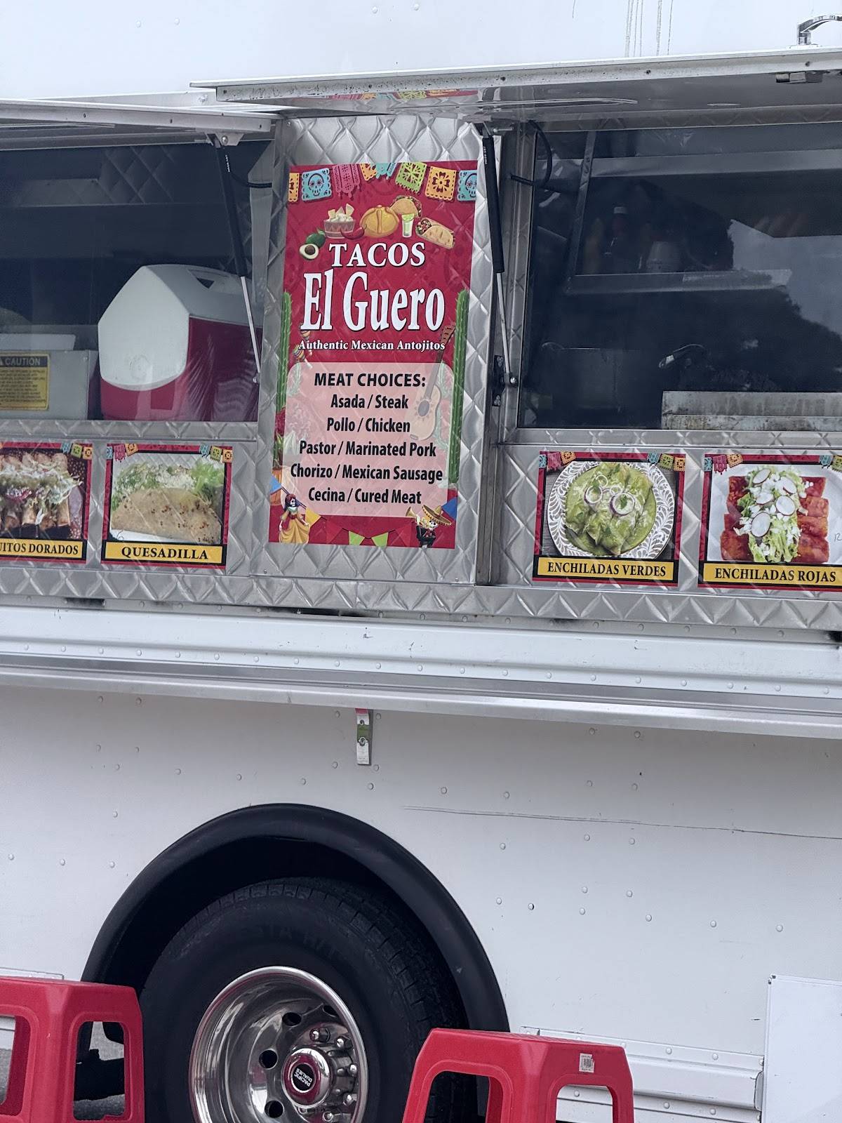 Menu at Tacos El Guero restaurant, Oxnard, E Vineyard Ave