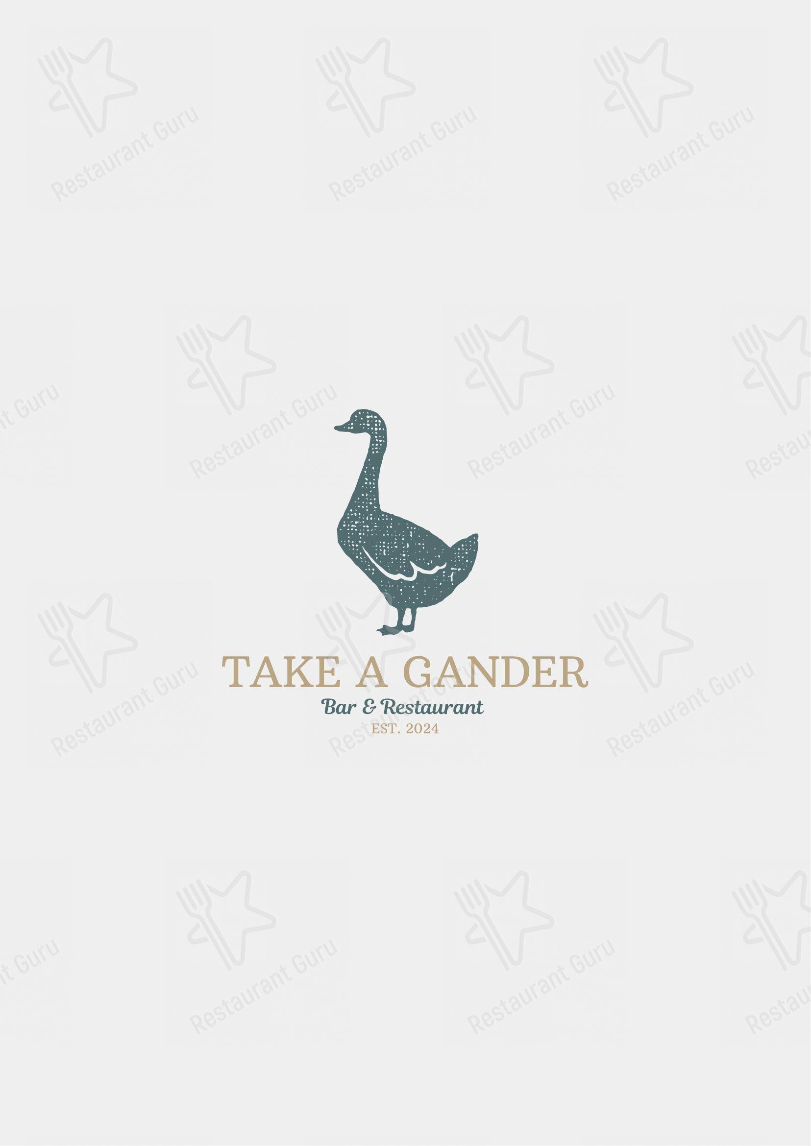 Menu at Take a Gander restaurant, Scunthorpe, 1 High St