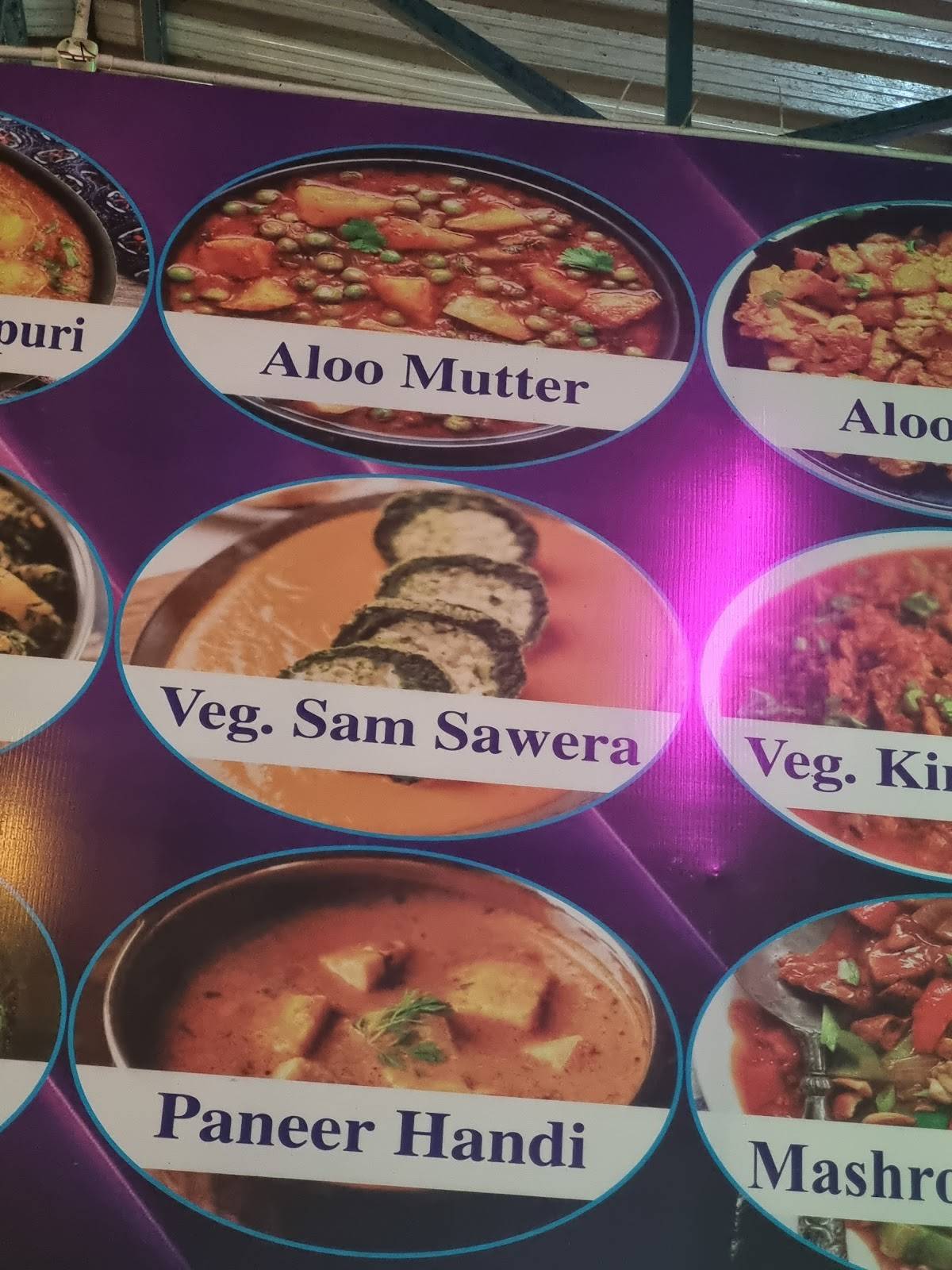 Menu at Tanya Food Court (TFC), India