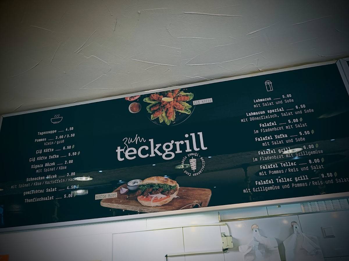 Speisekarte von Teckgrill pizza, Kirchheim unter Teck