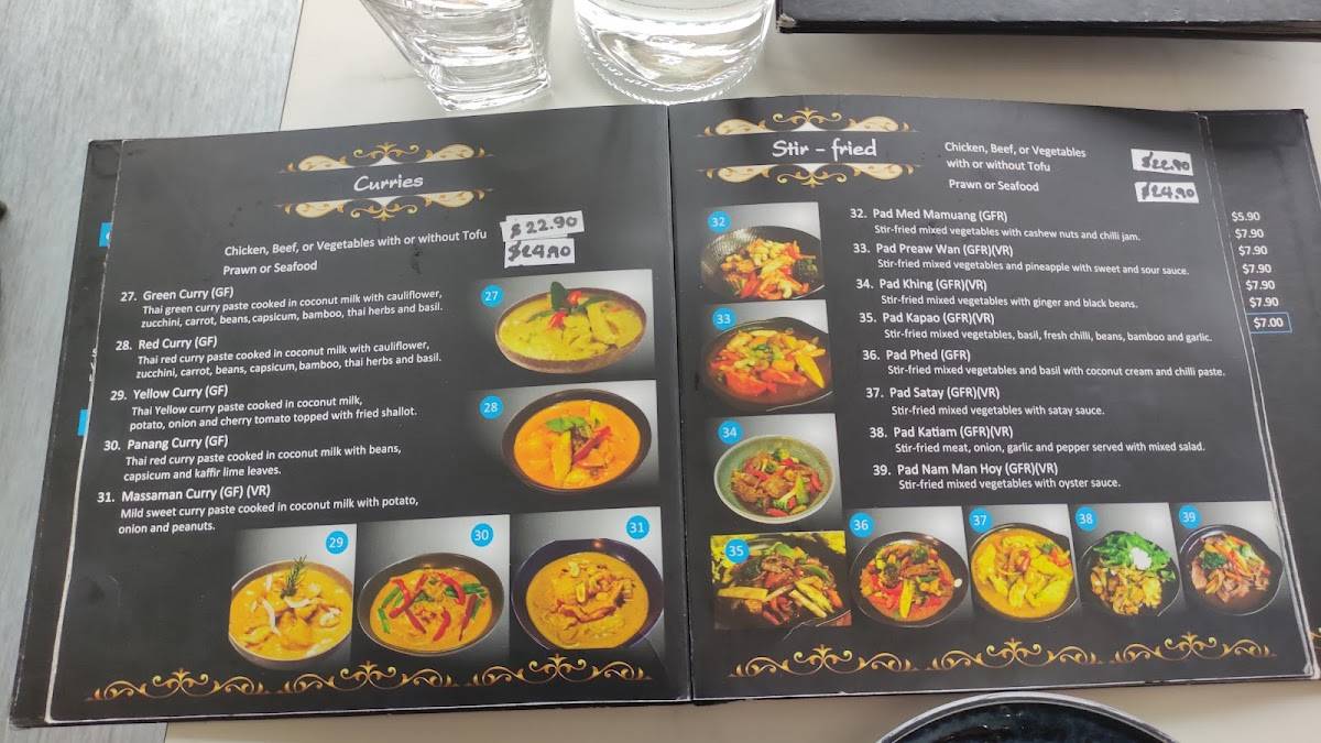 Menu at Thai@Officer restaurant, Officer