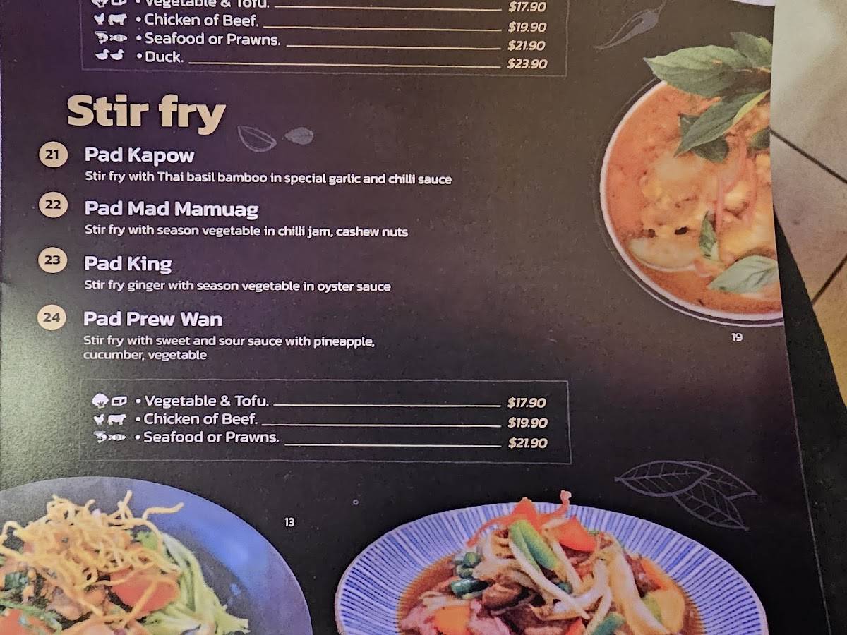 Menu at Thai You Up restaurant, Highett