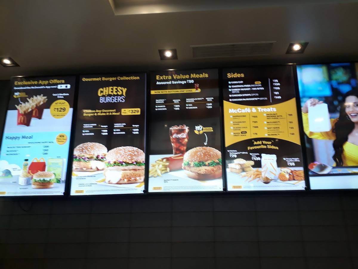 Menu at McDonald's, Thane, Big Mall